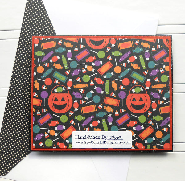 Gift Card Holder: Halloween - "Treats" – Sew Colorful Designs