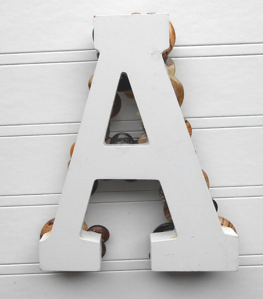 Handmade Artful Freestanding Designer Letter - BROWN – Sew Colorful Designs