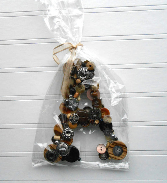 Handmade Artful Freestanding Designer Letter - BROWN – Sew Colorful Designs