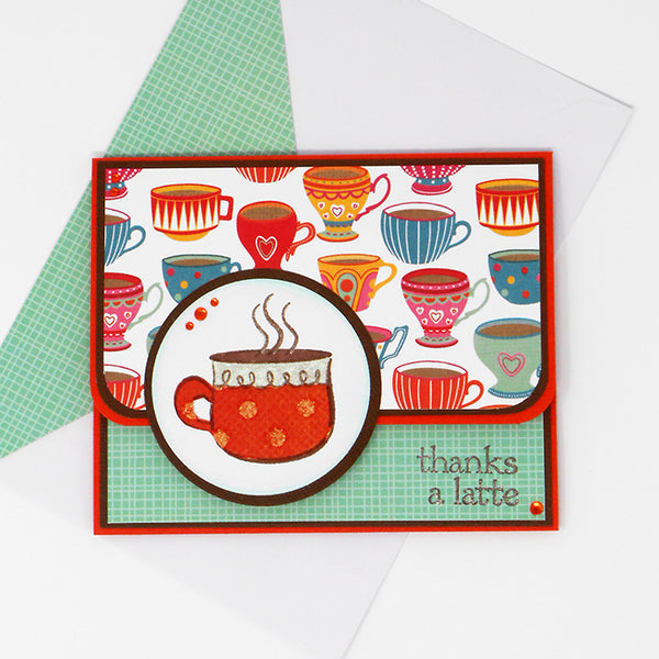Gift Card Holder: Thank You - "Coffee Mugs" – Sew Colorful Designs