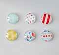 1" Round Glass Magnets | Set of 6 decorative refrigerator magnets – Sew ...