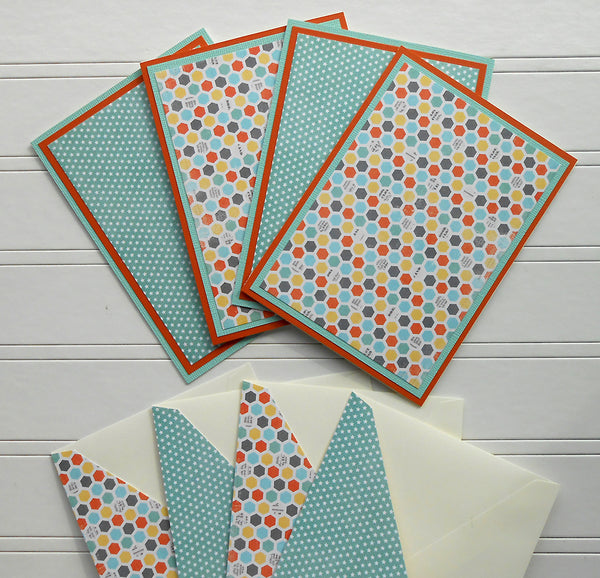 Blank Notecard Set - 6 Different All Occasion Cards – Sew Colorful Designs