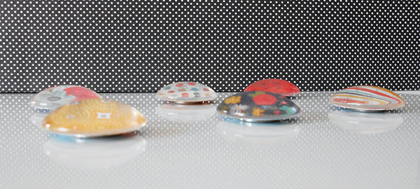 1" Round Glass Magnets | Set of 6 super strong decorative magnets – Sew ...