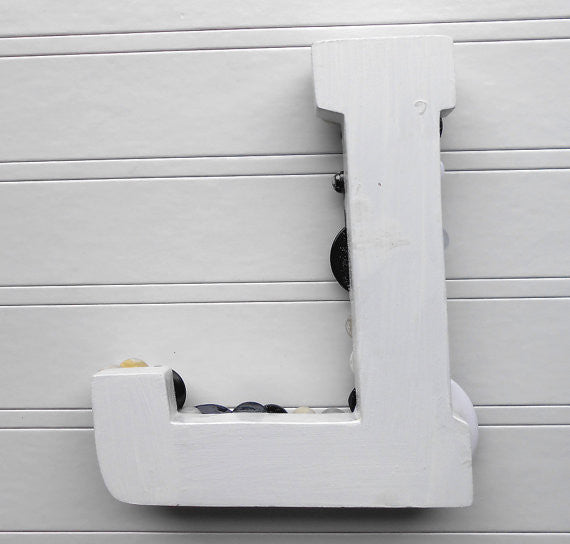 Handmade Artful Freestanding Designer Letter - BLACK & WHITE – Sew ...