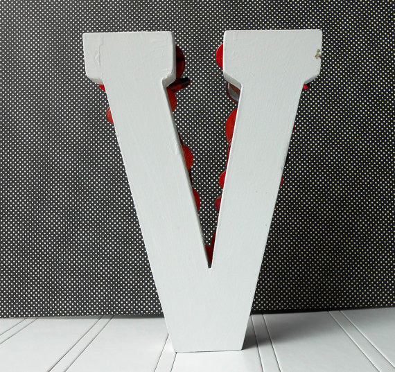 Handmade Artful Freestanding Designer Letter - Red – Sew Colorful Designs