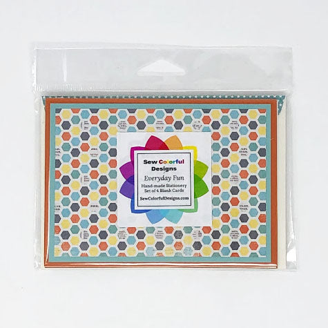 Blank Notecard Set - 6 Different All Occasion Cards – Sew Colorful Designs